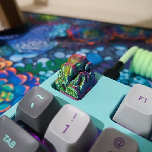 3D printer Octopus keycap • made with Bambulab x1c・Cults