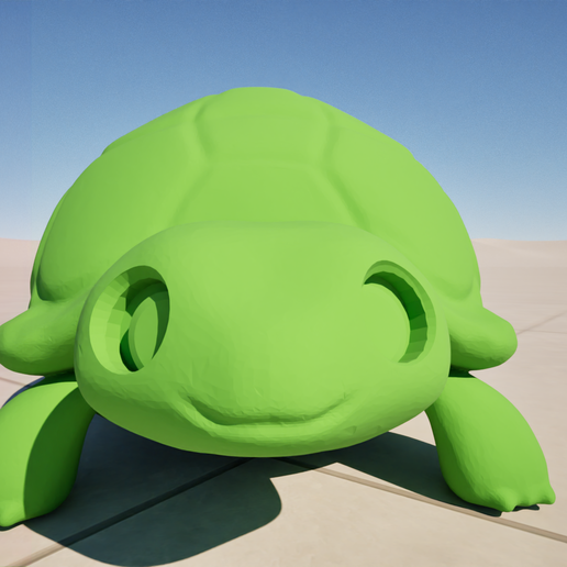 STL file Cutesy Turtle 🐢 ・3D printing idea to download・Cults