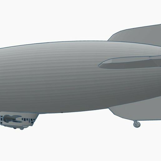 🎲 1/350 K class blimp・ 3D File for 3D printing・Cults