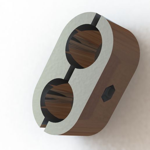STL file 26mm pipe Clamp 🗜️ ・3D printing idea to download・Cults