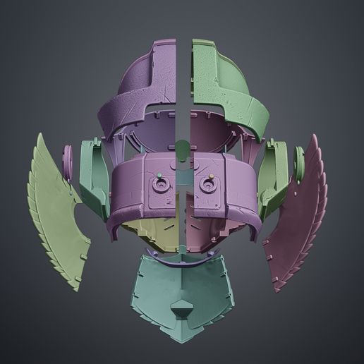 🪖 Bulwark Relic Secundus Helmet・Archivo 3D para Impresión 3D・Cults