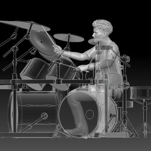 🥁 drummer 2・ STL File for 3D printing・Cults