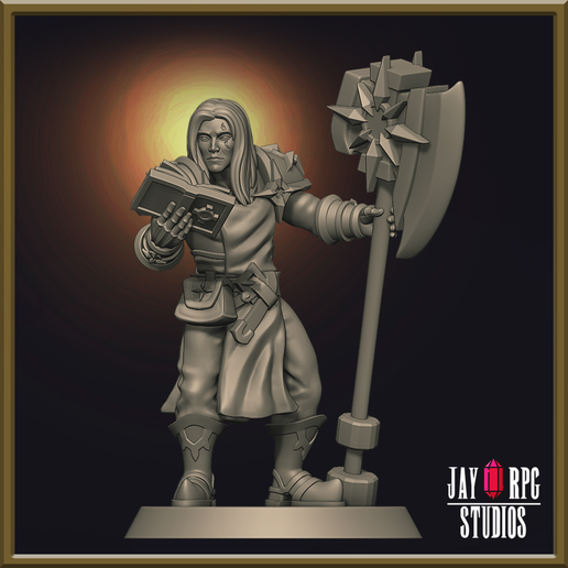 STL file Paladin - DnD - Warcraft [PRE-SUPPORTED] 🪓 ・3D printing idea ...