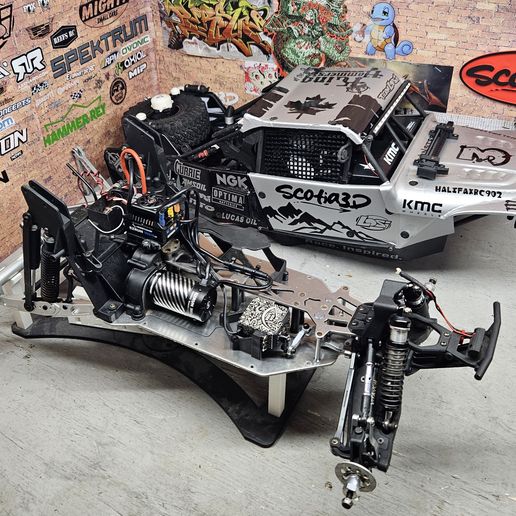 STL file LOSI HAMMER REY ESC PLATE & RX BOX 🔨 ・3D printer model to ...