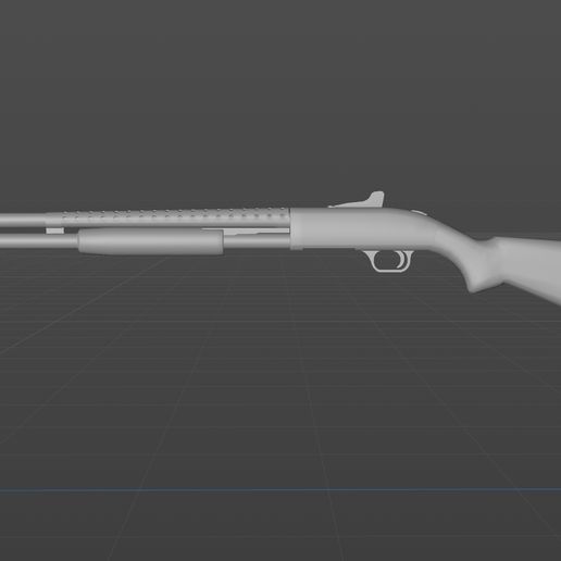 OBJ file American Mossberg 500 shotgun-1 digital model 🗺️ ・3D print design to download・Cults