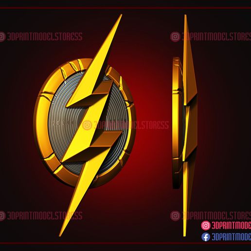 🎬 The Flash Symbol Logo - The Flash Movie 2022 - DC Fandome Cosplay ...