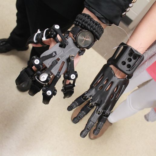 🤲 3D Printed Exoskeleton Hands・3D Print with the Markforge Mark One 3D ...