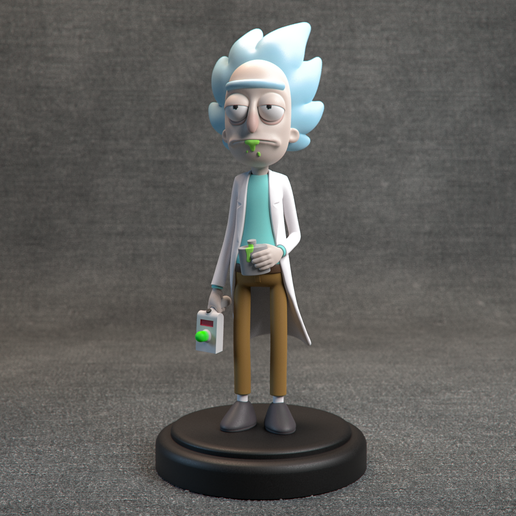 👾 Rick and Morty - Rick Sanchez・ 3D File for ・Cults