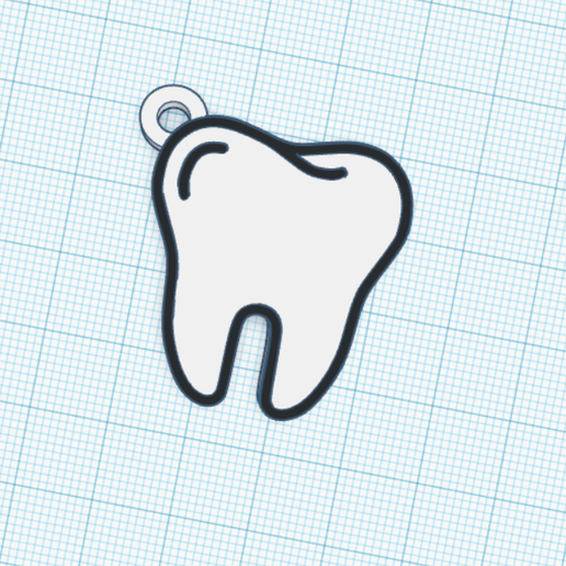STL file Tooth / dentist keychain 🦷 ・3D print design to download・Cults