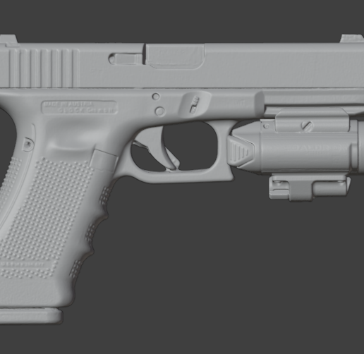STL file Glock G17 + Baldr Pro Laser Real Size. 🔫 ・3D print design to download・Cults