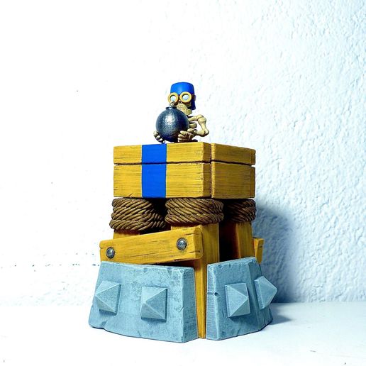 💣 Figure of Bomb Tower Clash Royale・ STL File for 3D printing・Cults