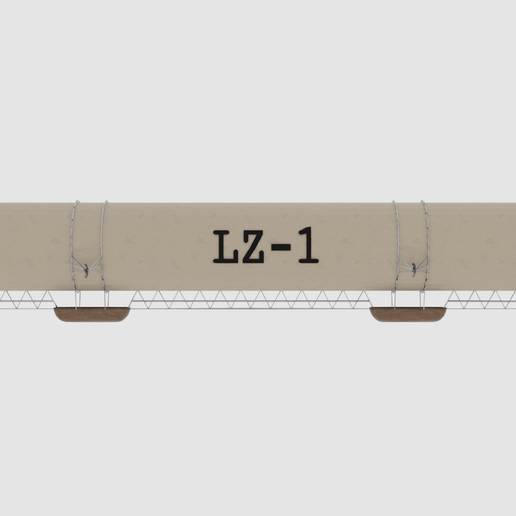 🚀 LZ1 airship replica・ STL File for 3D printing・Cults