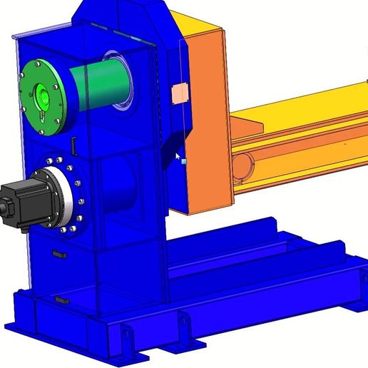🤖 3D CAD Model: Industrial 5T L-Type Positioner for Automatic Welding ...