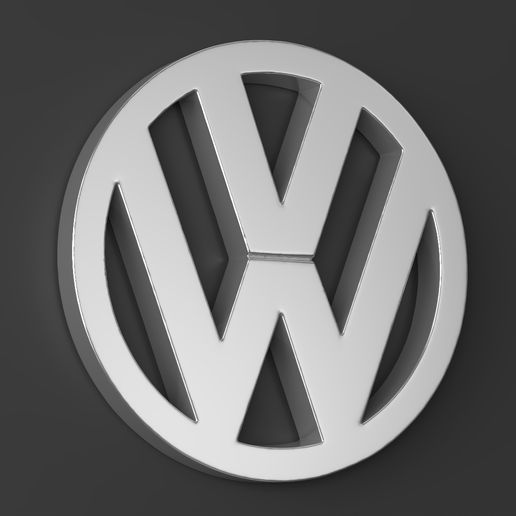 🚗 volkswagen logo・ STL File for 3D printing・Cults