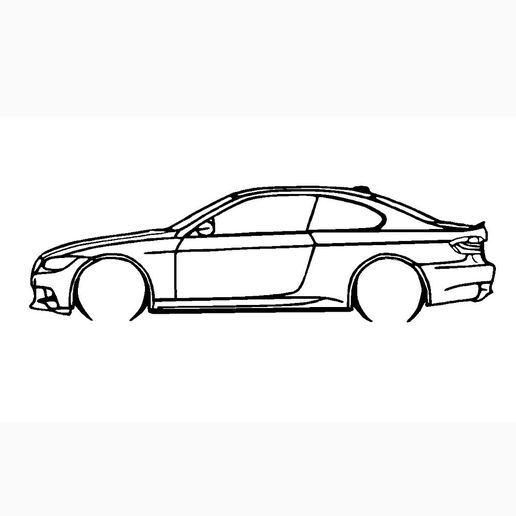 🚗 BMW E92 3 series・ STL File for 3D printing and CNC machining - Laser ...