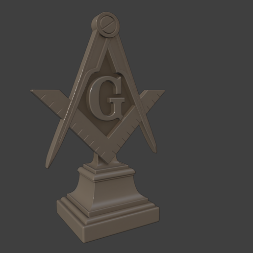 🧭 ∴ Compass and Square G - 3D 2B1ASK1 FREEMASON・ STL File for 3D ...