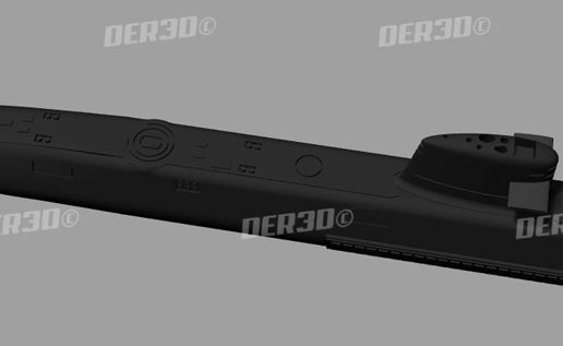 🌆 SCORPÈNE - Submarine Scale 1:200・ STL File for 3D printing・Cults