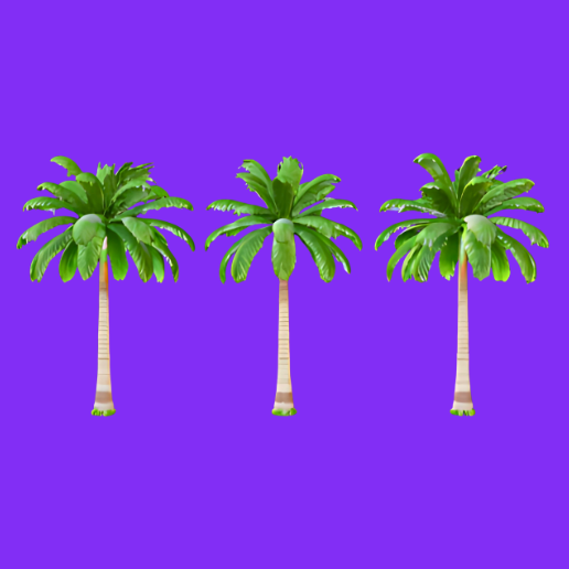 🍹 Tropical Palm Tree Duo・ STL File for 3D printing・Cults