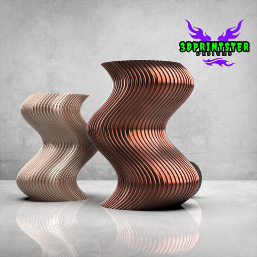 3D file Wavecrest Vase - Elegant Home Decor 🏺 ・3D print design to ...