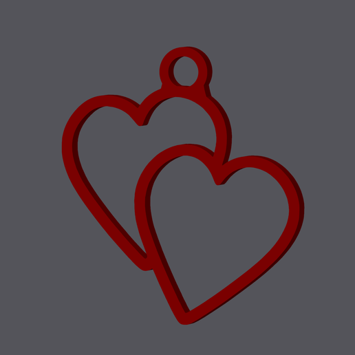 🥰 Woven Hearts - Keychain v3・ STL File for 3D printing・Cults