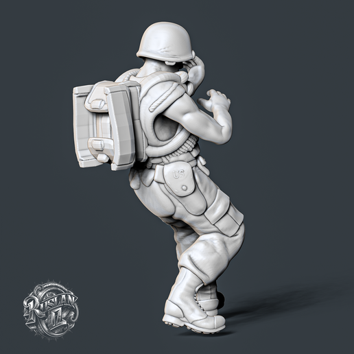 🪖 Military Paratrooper・ STL File for 3D printing and CNC machining ...