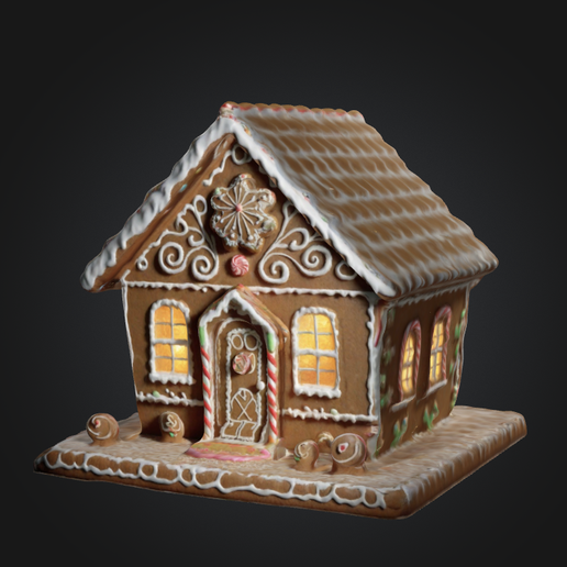 🏠 Gingerbread House・ STL File for 3D printing・Cults