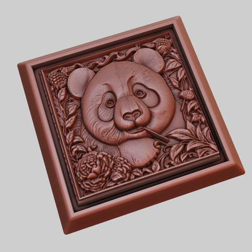 3D file Panda Animal 3D Model for CNC Router Laser & 3D Printer 🐼 ・3D ...