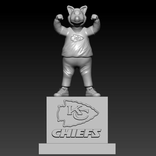 🏙️ NFL - Kansas City Chiefs mascot statue - 3d Print・ STL File for ・Cults