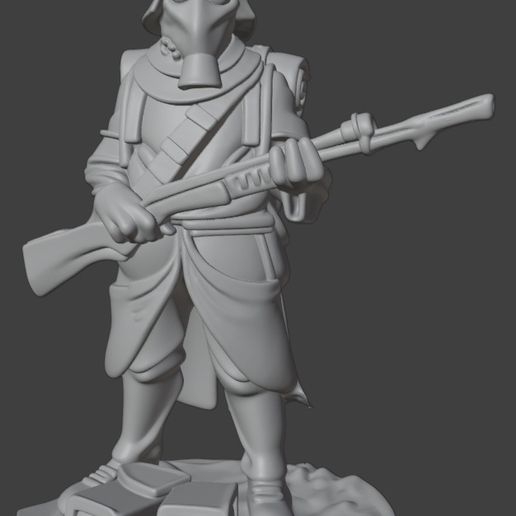 🎲 Trench warrior・Free STL File for 3D printing・Cults