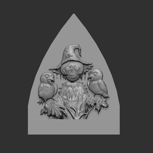 🐦 crowman with crow・ STL File for 3D printing and CNC machining - Laser ...