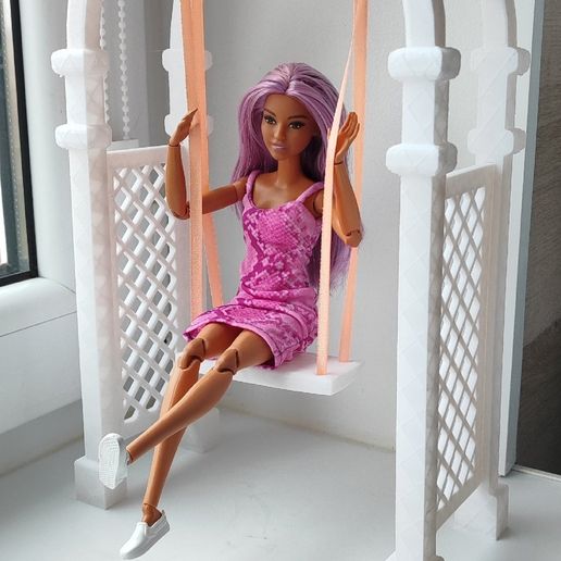 💒 Doll furniture: wedding arch, swing for dolls, 1/6・ STL File for 3D ...