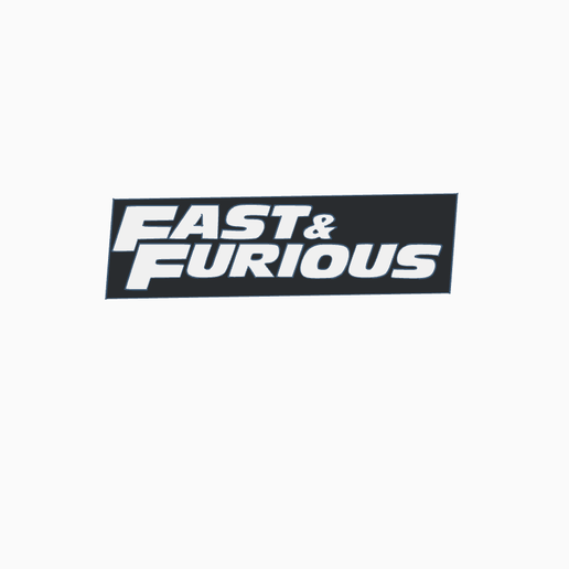 👾 Fast And Furious Logo・Free STL File for ・Cults