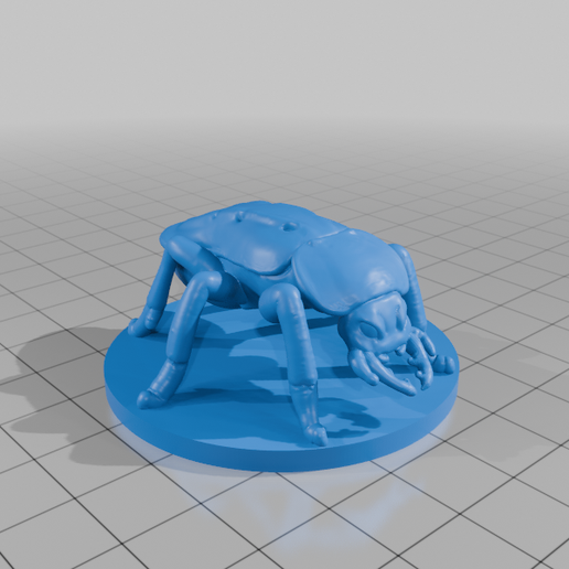 🪲 Giant Beetles 10mm - 50mm (DND / TTRPG)・Free 3D File for ・Cults