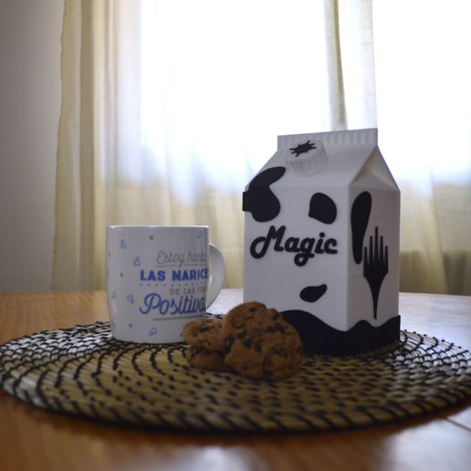 🥛 Carton of Milk MTG Deckbox・ STL File for 3D printing・Cults