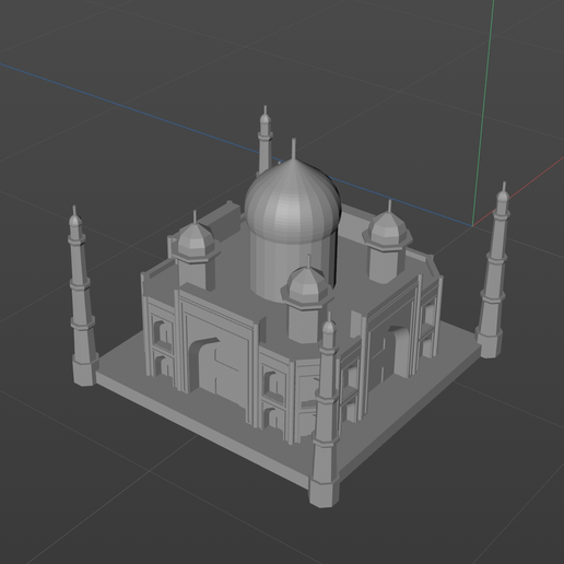 🗺️ Digital model of the Taj Mahal・ STL File for 3D printing・Cults