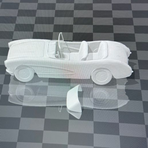 🚗 Classic Vintage Corvette Stingray・ STL File for 3D printing・Cults
