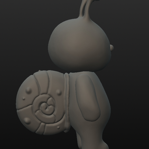 OBJ file CRITTER KNOCK OFF SNAIL KEYCHAIN FIGURE 🐌 ・3D print object to ...