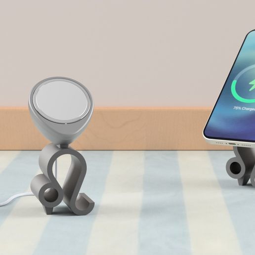 STL file Stellar Charge (Leo) - MagSafe Stand Astrology-Themed ♌ ・3D ...