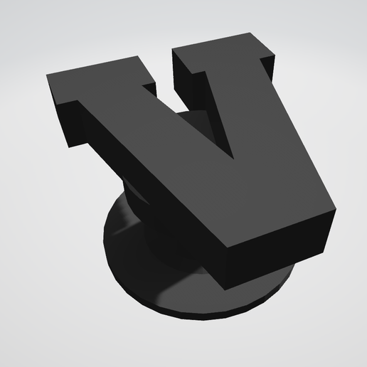 STL file ALPHACHARM SET: LETTER 'V' 👟 ・3D printable design to download ...