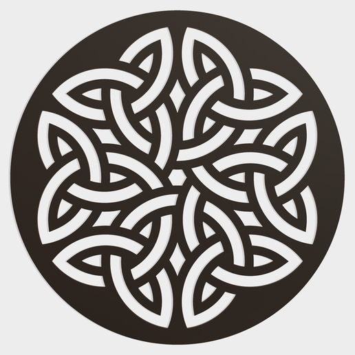 3D file Celtic Knot 5 - 2D/3D Wall Art STL+SVG+DXL+PNG For CNC Router ...