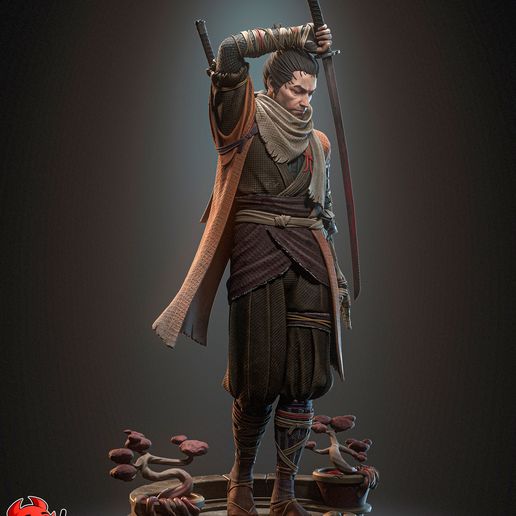 🐺 Wolf (Sekiro)・ STL File for 3D printing・Cults