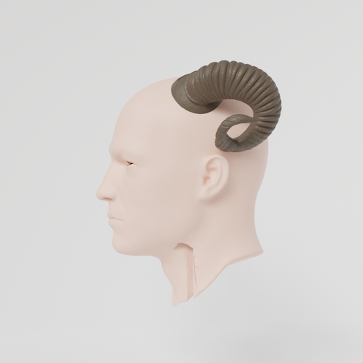 🐏 Stylized Ram Horns 3D for Cosplay/Fantasy | Detailed Demon/Faun STL ...