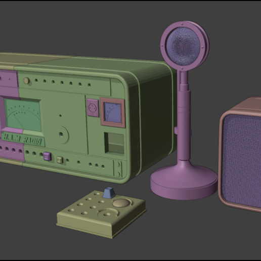 🤴 Fallout Radiation King HAM Radio・ STL File for 3D printing・Cults