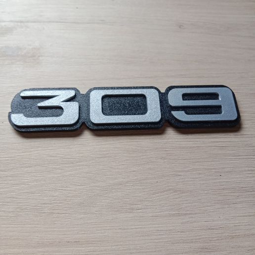 STL file PEUGEOT 309 LOGO 🚙 ・3D print design to download・Cults