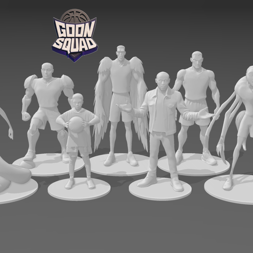 🛰 Miniatures - Space Jam Team Goon Squad・ STL File for 3D printing・Cults