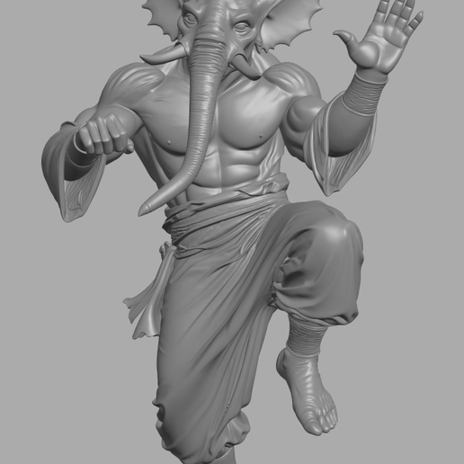 👹 Loxodon monk・ STL File for 3D printing・Cults