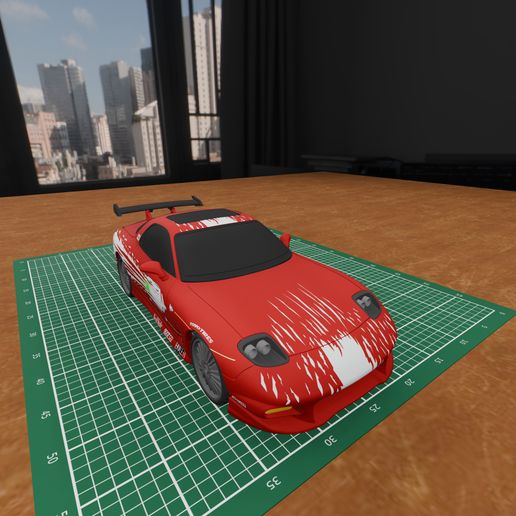 🚗 RC 1/10 RX7 - FnF 1・ STL File for 3D printing・Cults