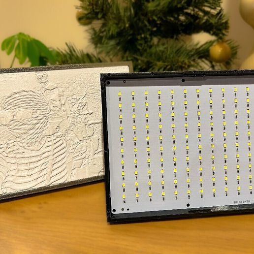 🖼️ Litofan Lithophane 3d frame for photo LED・ 3MF File for 3D printing ...