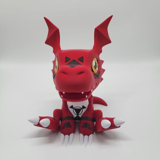 3D printing guilmon digimon tamers chibi • made with Bambu Lab X1 ...