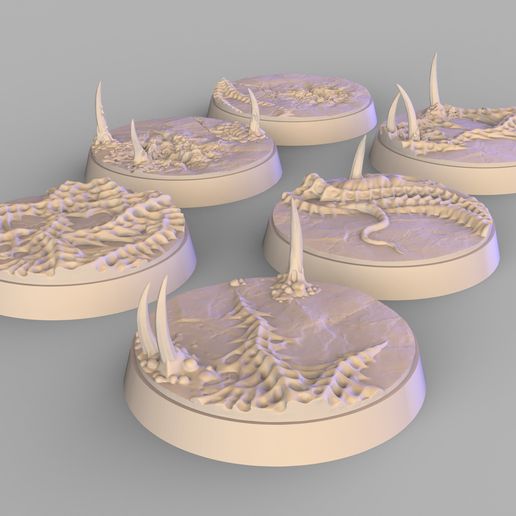 STL file Corrupted Bases 32mm 👹 ・3D printing idea to download・Cults